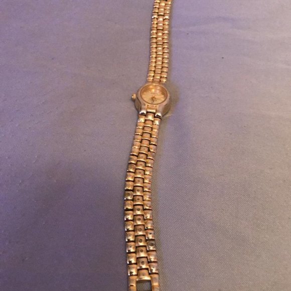 Elgin | Jewelry | Elgin Gold Watch Diamond In Face Vintage | Poshmark